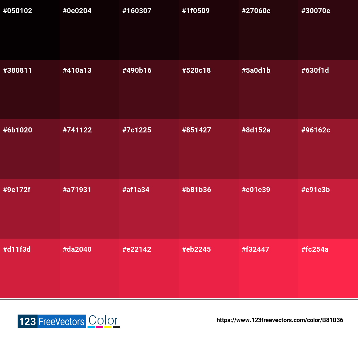 Pantone 19 1763 Tpx | Racing Red | #B81B36 - Detailed Color Information ...