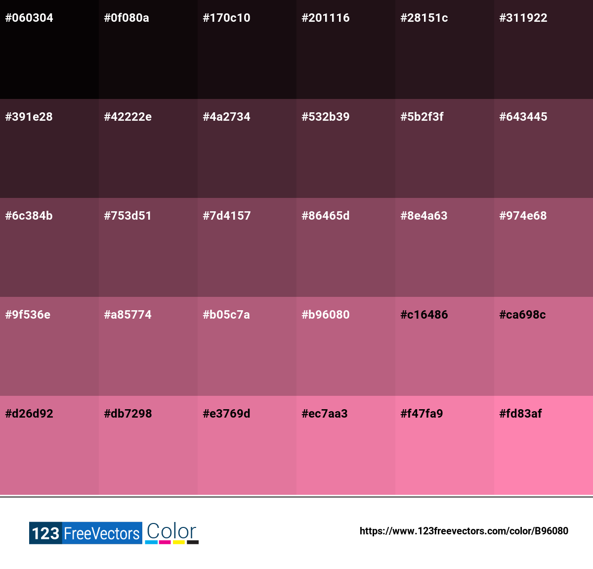 Pantone P 76 6 U | #B96080 - Detailed Color Information and Usage