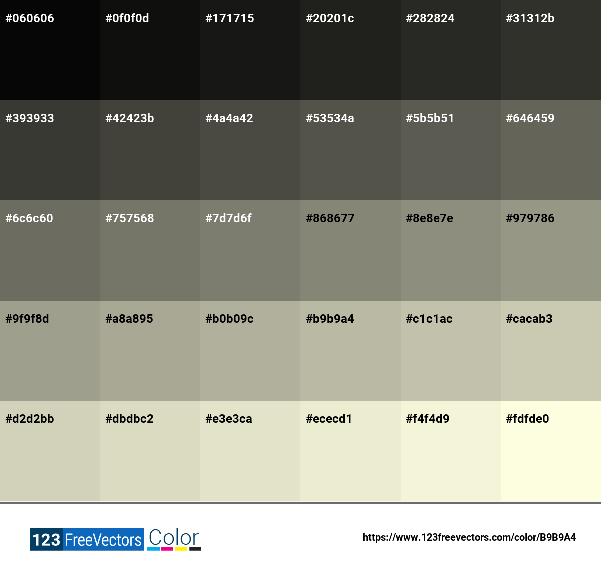 Pantone 14 6308 Tpg | Alfalfa | #B9B9A4 - Detailed Color Information ...