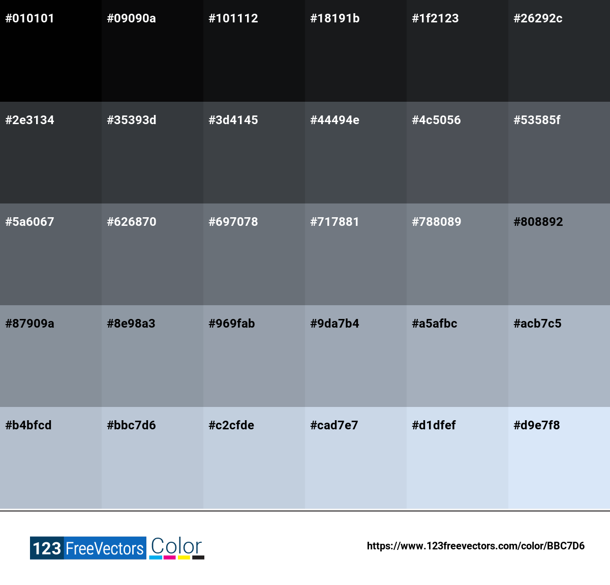 Pantone 537 C | #BBC7D6 - Detailed Color Information and Usage