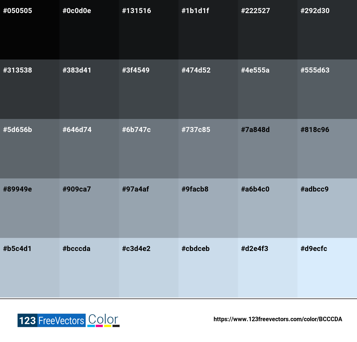 Pantone 13 4304 Tpg | Ballad Blue | #BCCCDA - Detailed Color ...