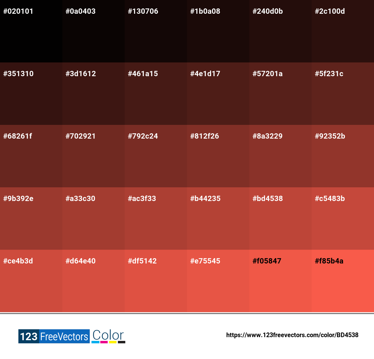 Pantone 18 1454 Tpx | Red Clay | #BD4538 - Detailed Color Information ...