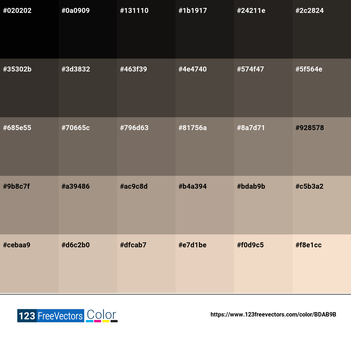 Pantone 15 1308 Tcx | Doeskin | #BDAB9B - Detailed Color Information ...