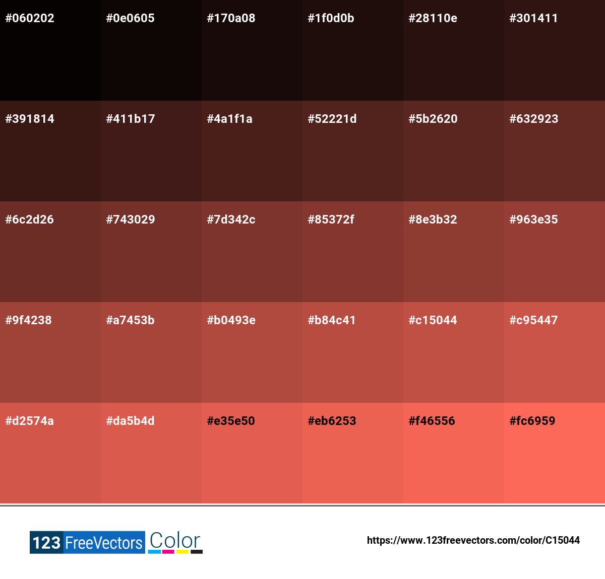 Pantone 18 1454 Tpg | Red Clay | #C15044 - Detailed Color Information ...