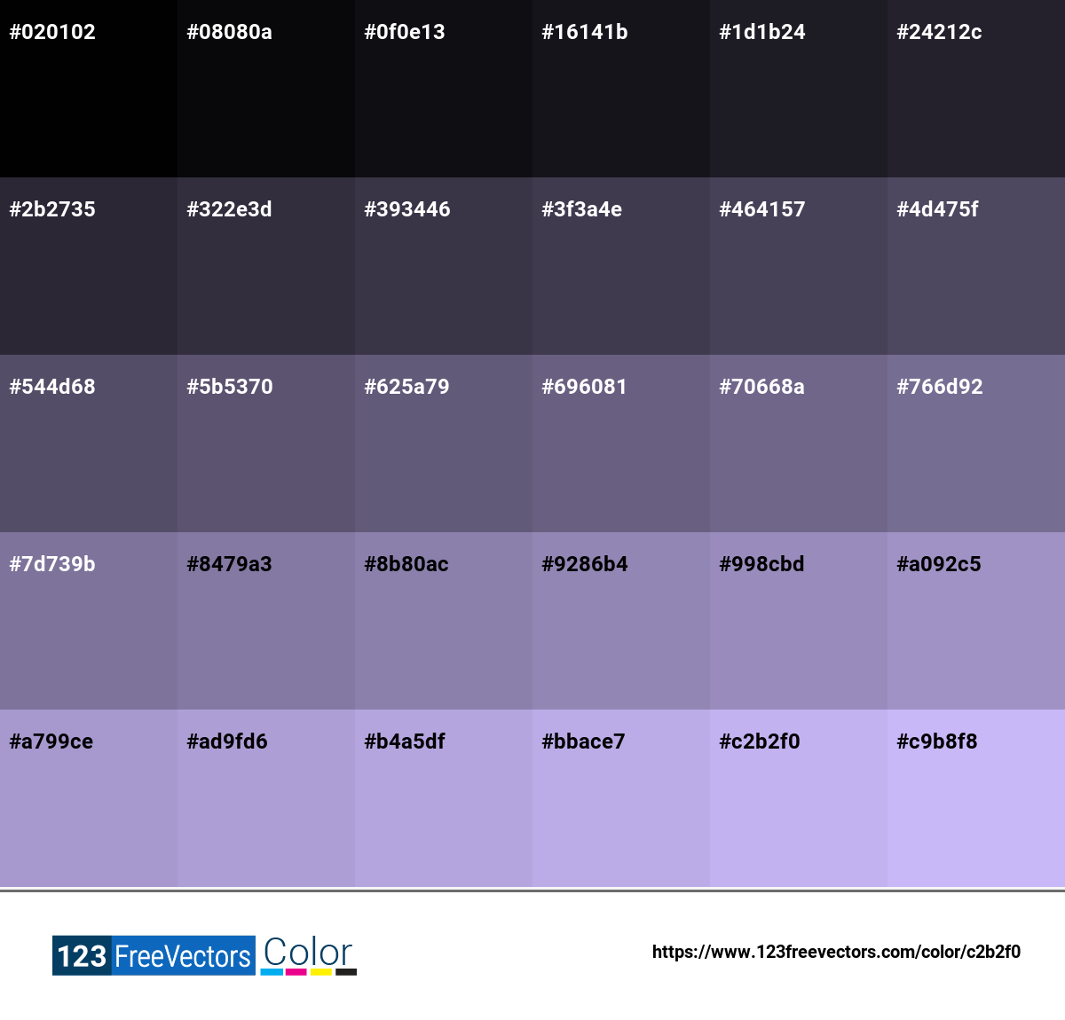 Purple Sand | #c2b2f0 - Detailed Color Information and Usage