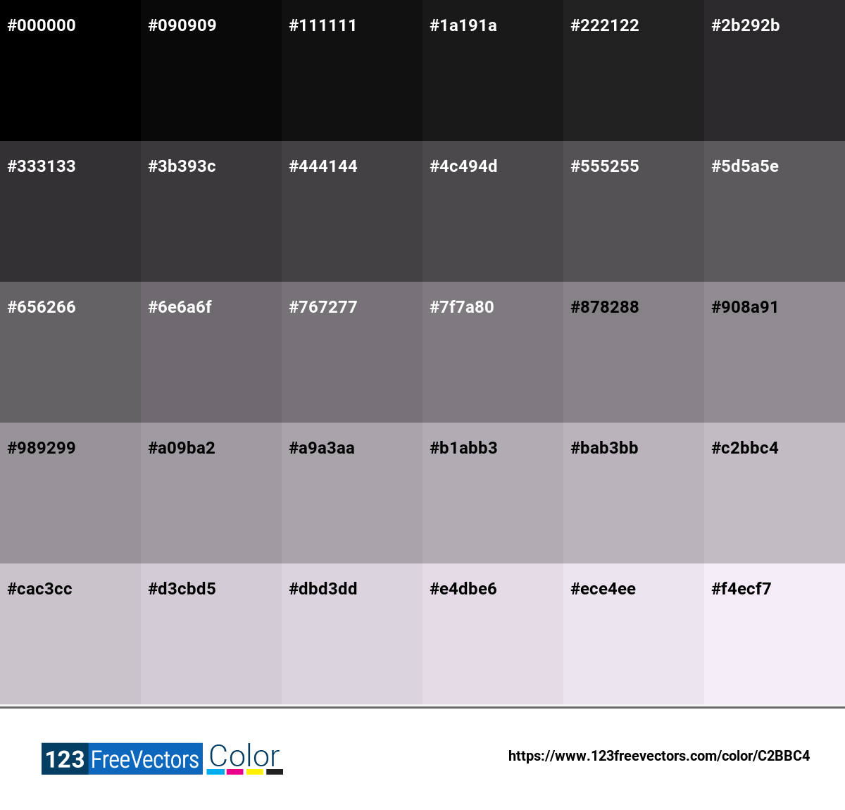 Pantone 14 3903 Tpx | Lilac Marble | #C2BBC4 - Detailed Color ...