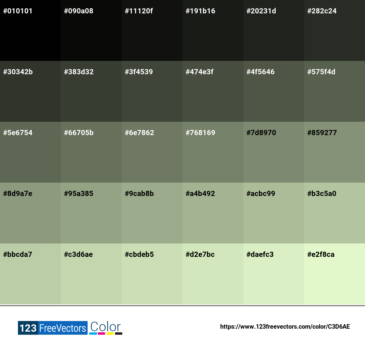Pantone P 151 9 U | #C3D6AE - Detailed Color Information and Usage