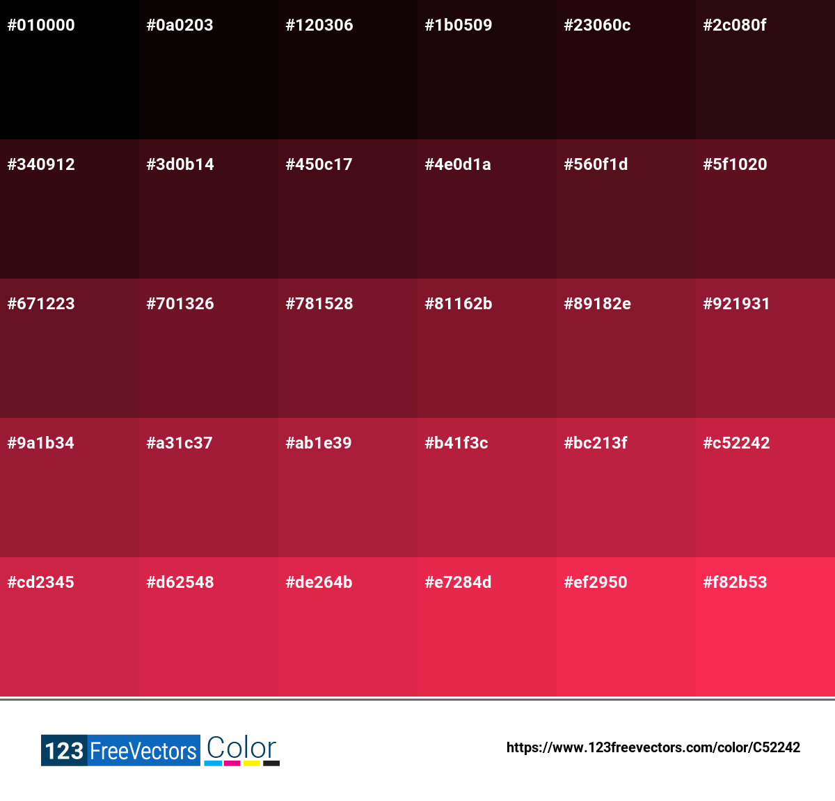 Pantone 18 1764 Tpx | Lollipop | #C52242 - Detailed Color Information ...
