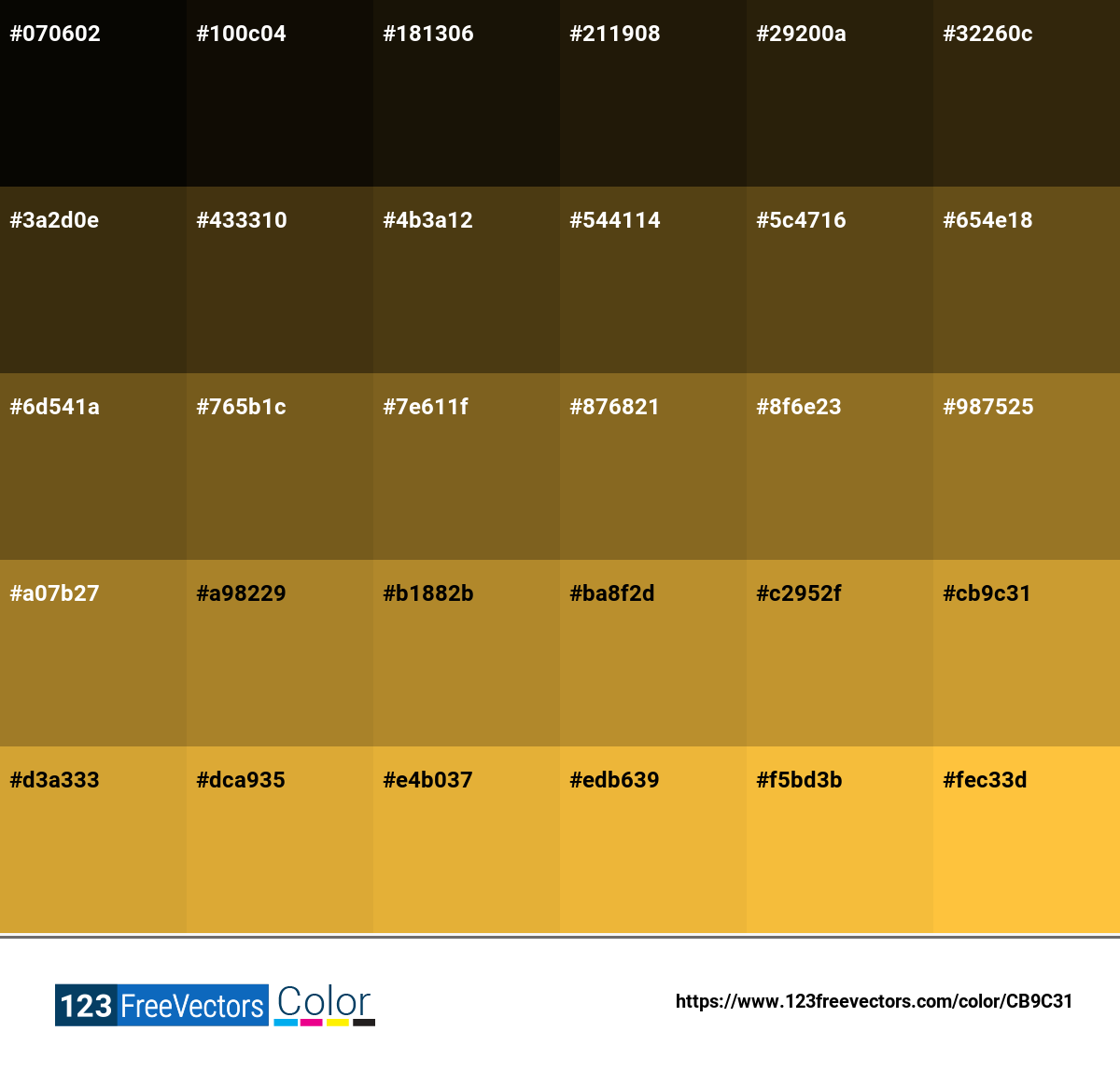 Pantone 16 0952 Tpg | Nugget Gold | #CB9C31 - Detailed Color ...