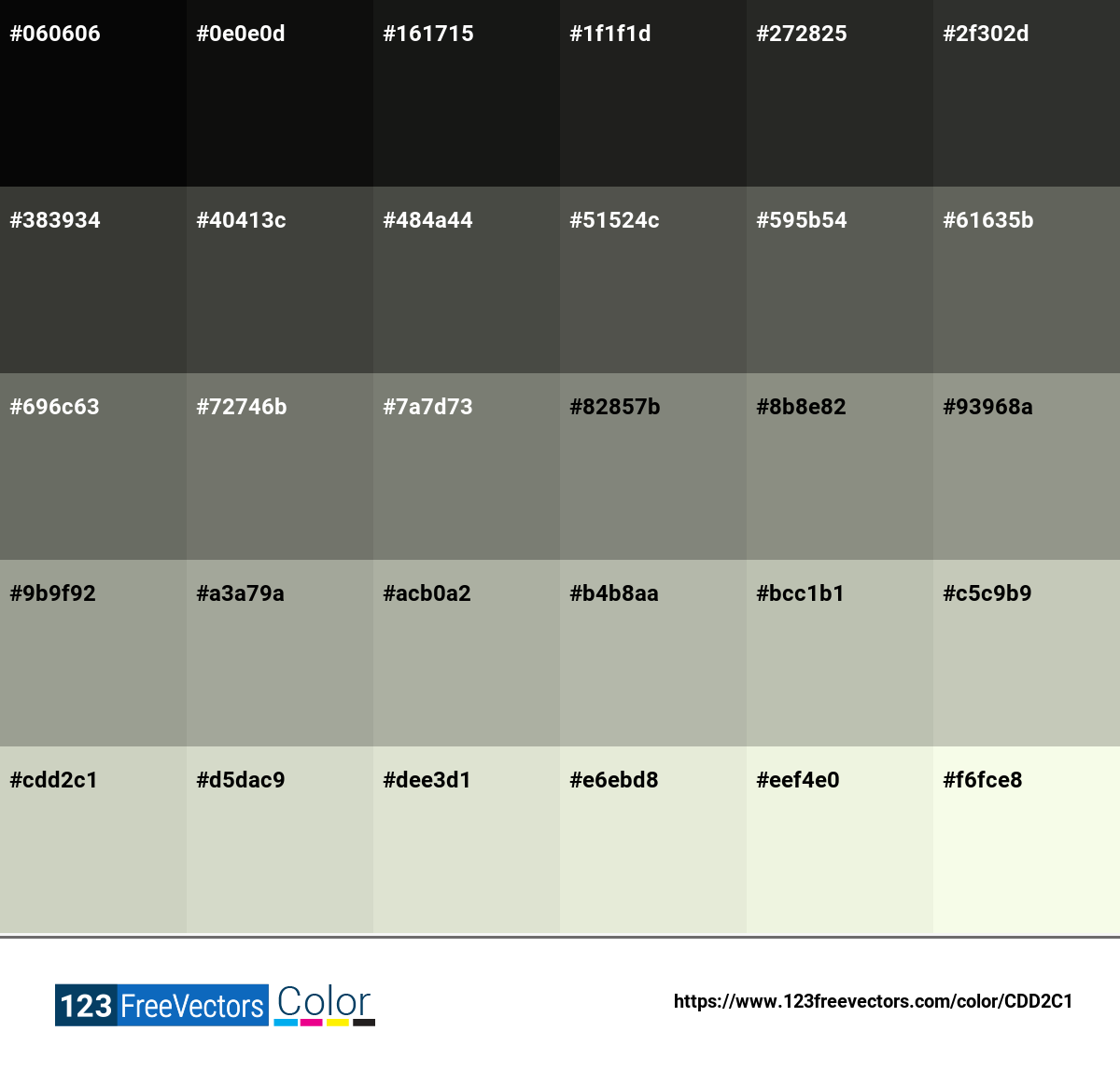Pantone 13 6105 Tpx | Celadon Tint | #CDD2C1 - Detailed Color ...