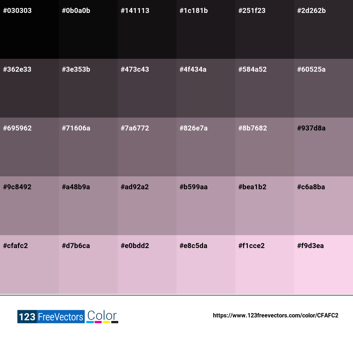 Pantone 14 3204 Tpx | Fragrant Lilac | #CFAFC2 - Detailed Color ...