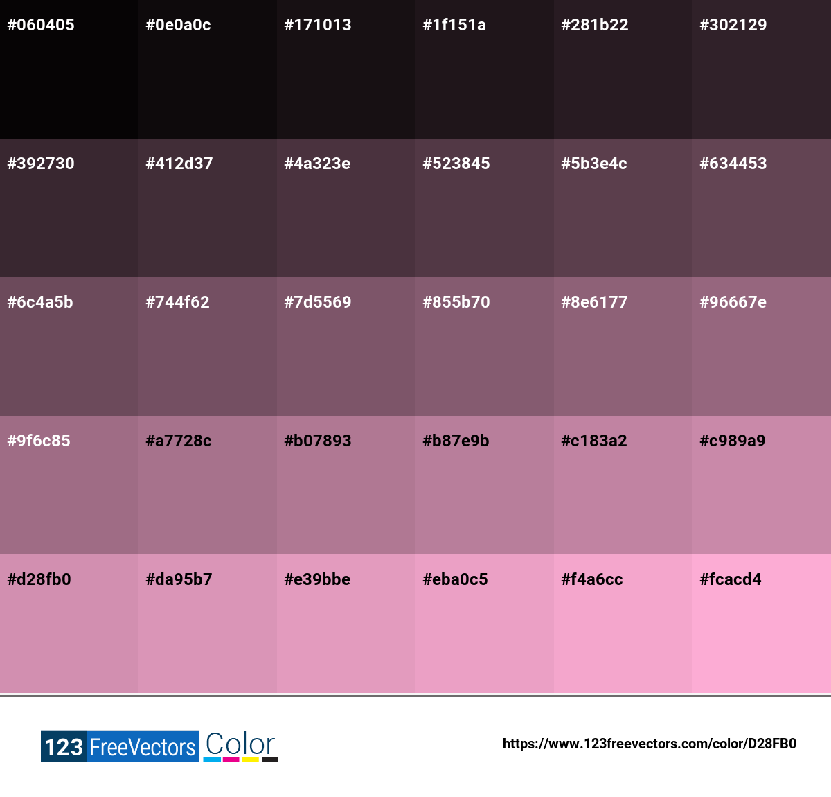 Pantone 16 2614 Tcx | Moonlite Mauve | #D28FB0 - Detailed Color ...