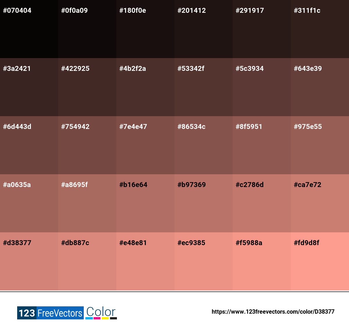 Pantone 16 1526 Tcx | Terra Cotta | #D38377 - Detailed Color ...