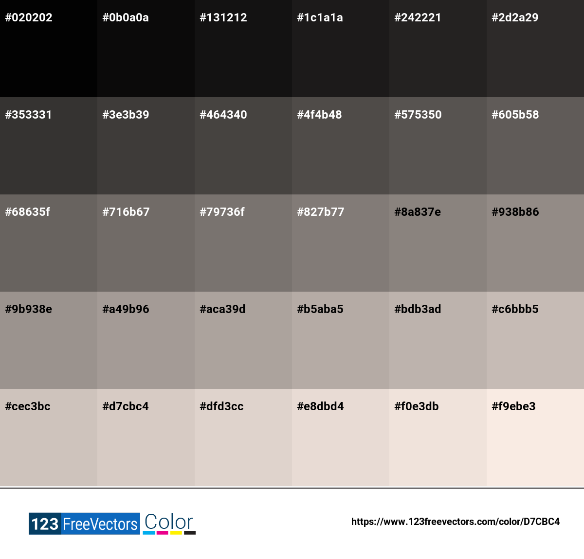 Pantone 13 3801 Tcx | Crystal Gray | #D7CBC4 - Detailed Color ...