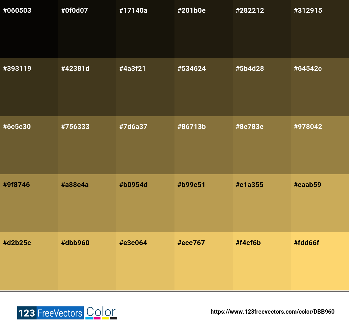 Pantone 14 0837 Tpx | Misted Yellow | #DBB960 - Detailed Color ...