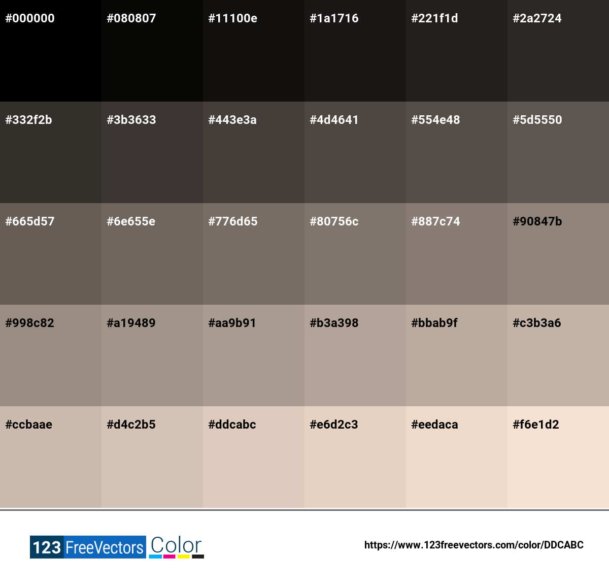 Pantone 9223 U | #DDCABC - Detailed Color Information and Usage