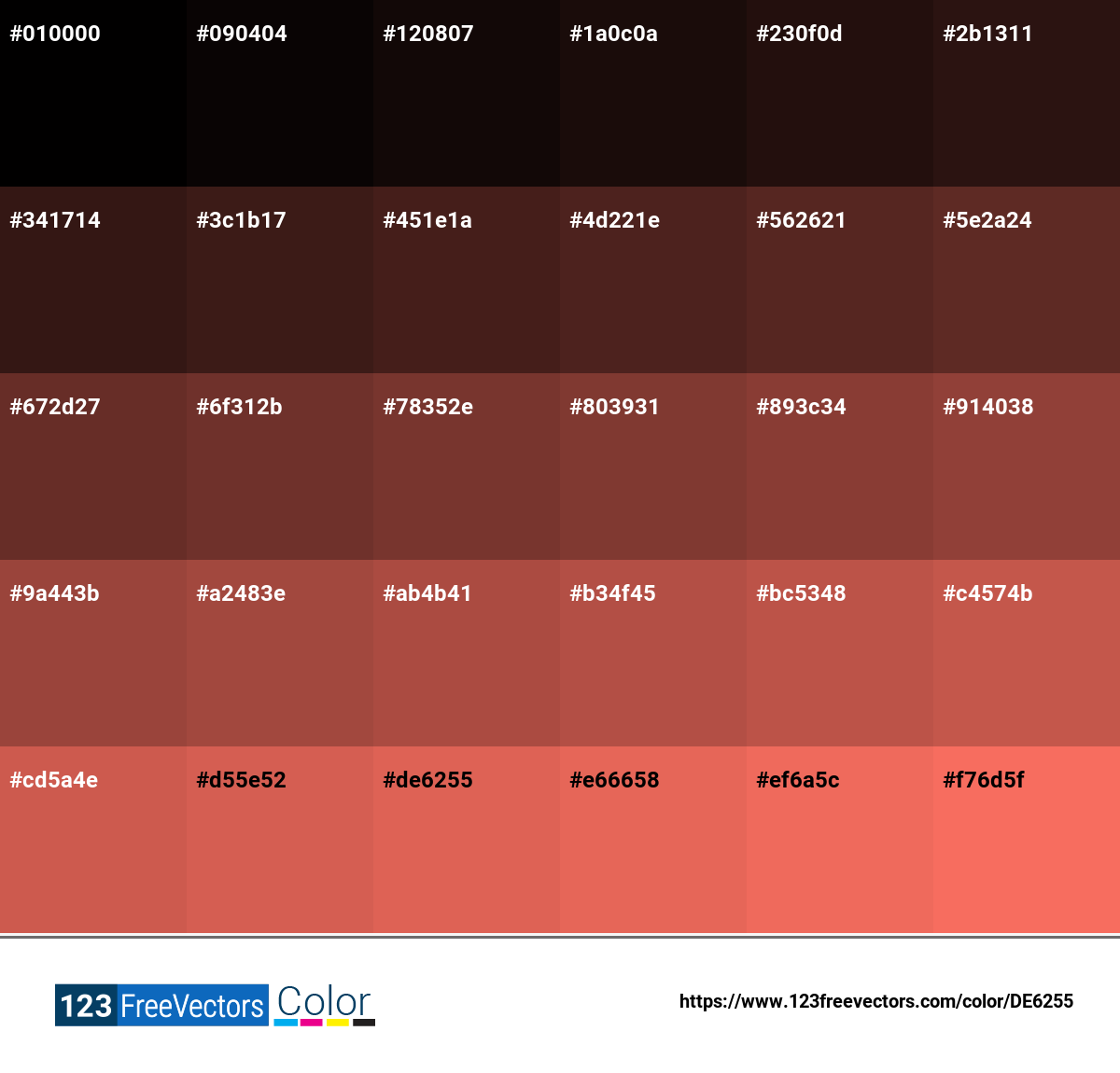 Pantone P 40 7 U | #DE6255 - Detailed Color Information and Usage