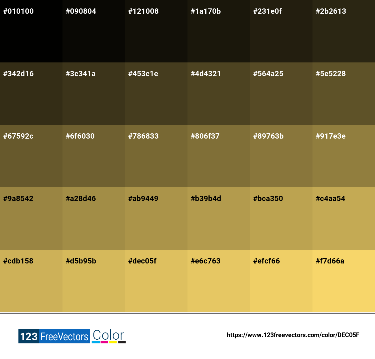 Pantone 13 0739 Tcx | Cream Gold | #DEC05F - Detailed Color Information ...