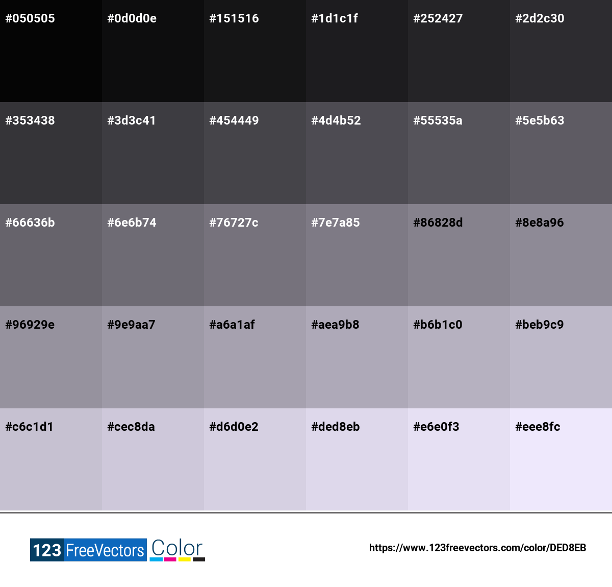 Pantone 9360 C | #DED8EB - Detailed Color Information and Usage