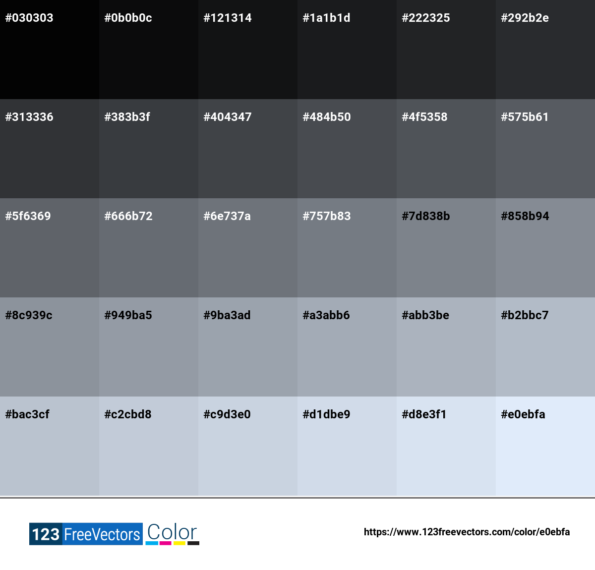 Husky | #e0ebfa - Detailed Color Information and Usage