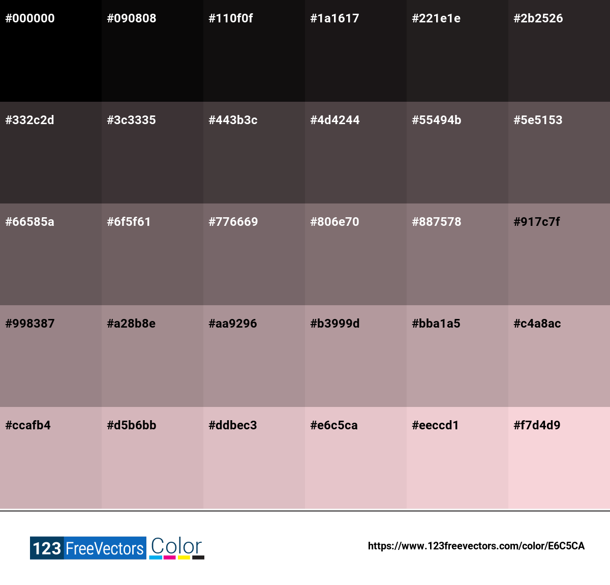 Pantone 13 1904 Tcx | Chalk Pink | #E6C5CA - Detailed Color Information ...