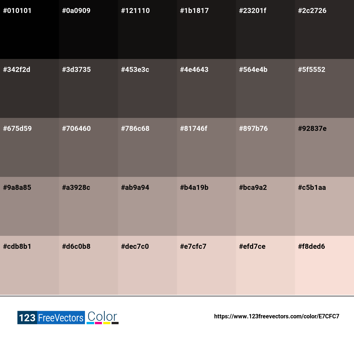 Pantone 12 1206 Tcx | Silver Peony | #E7CFC7 - Detailed Color ...