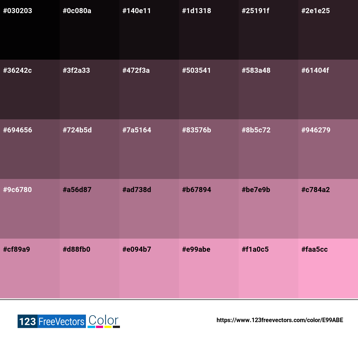 Pantone 15 2215 Tpx | Begonia Pink | #E99ABE - Detailed Color ...