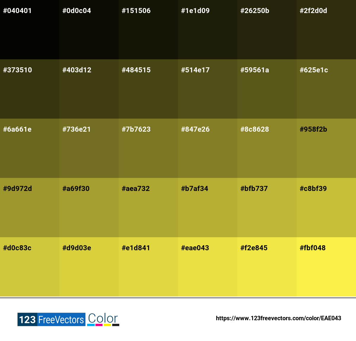 Pantone P 166 7 C | #EAE043 - Detailed Color Information and Usage