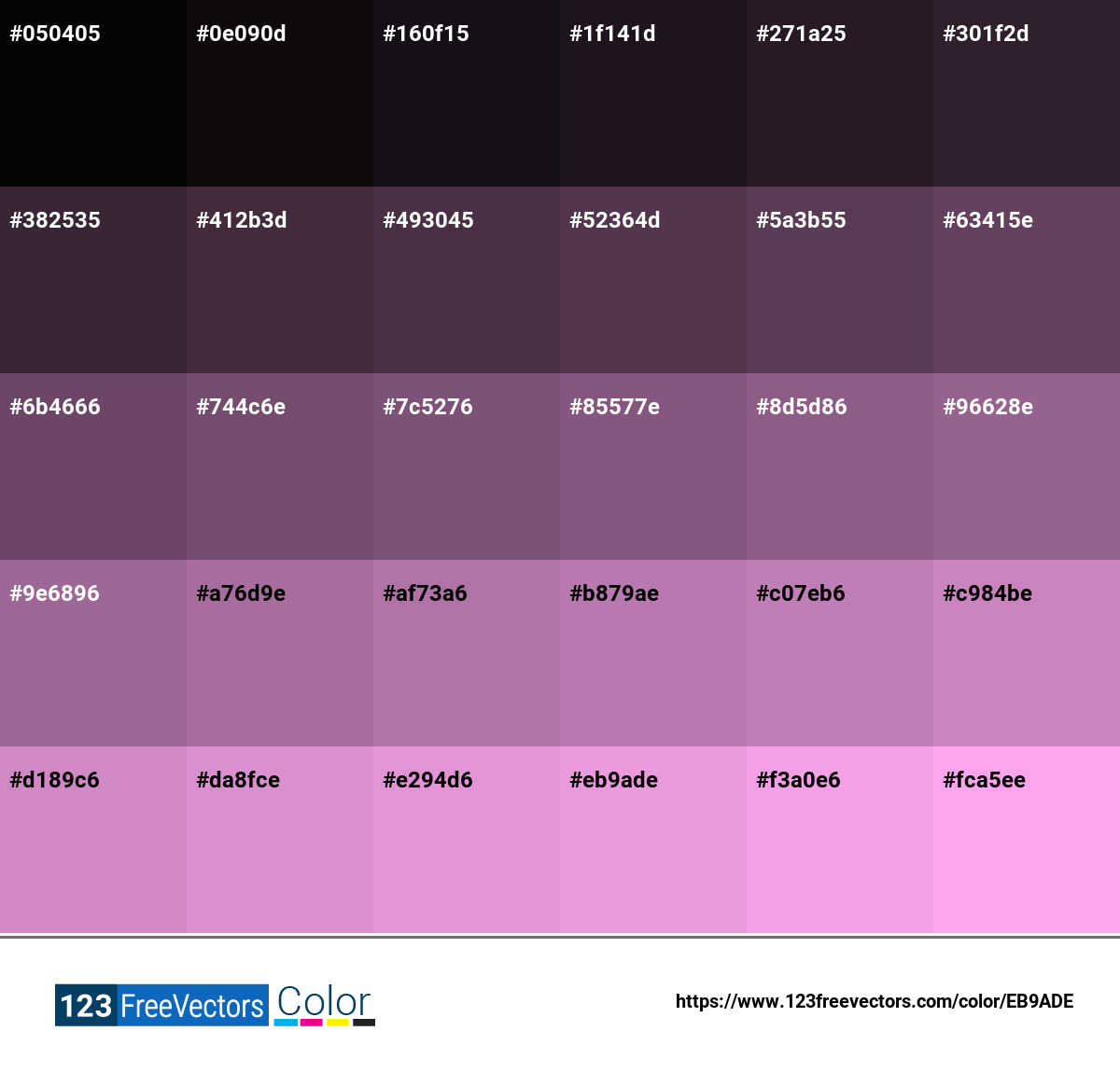 Pantone 244 U | #EB9ADE - Detailed Color Information and Usage