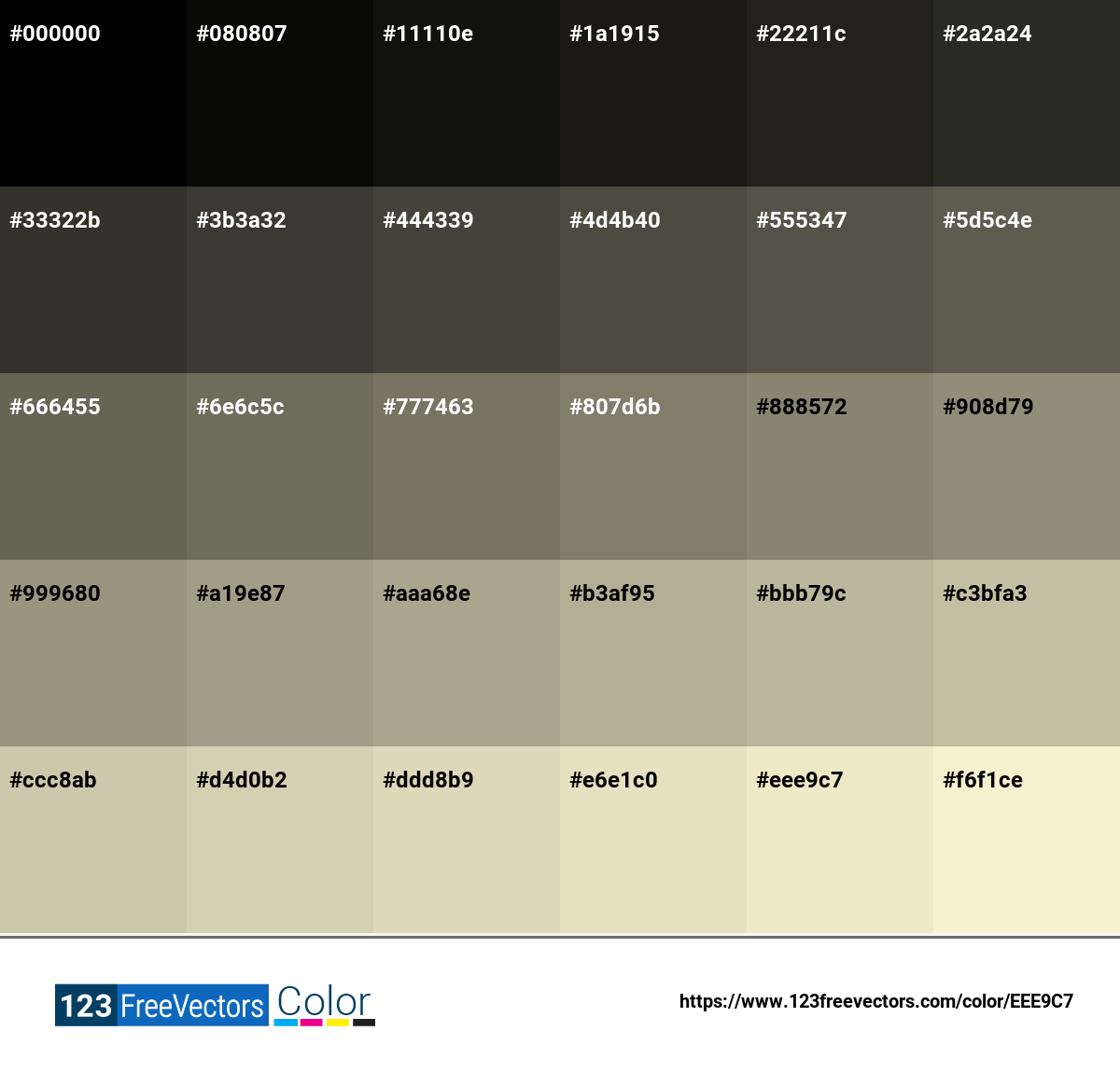Pantone 11 0615 Tpg | Pear Sorbet | #EEE9C7 - Detailed Color ...