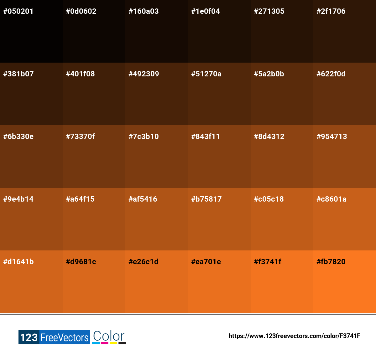 Pantone 16 1356 Tpx | Persimmon Orange | #F3741F - Detailed Color ...
