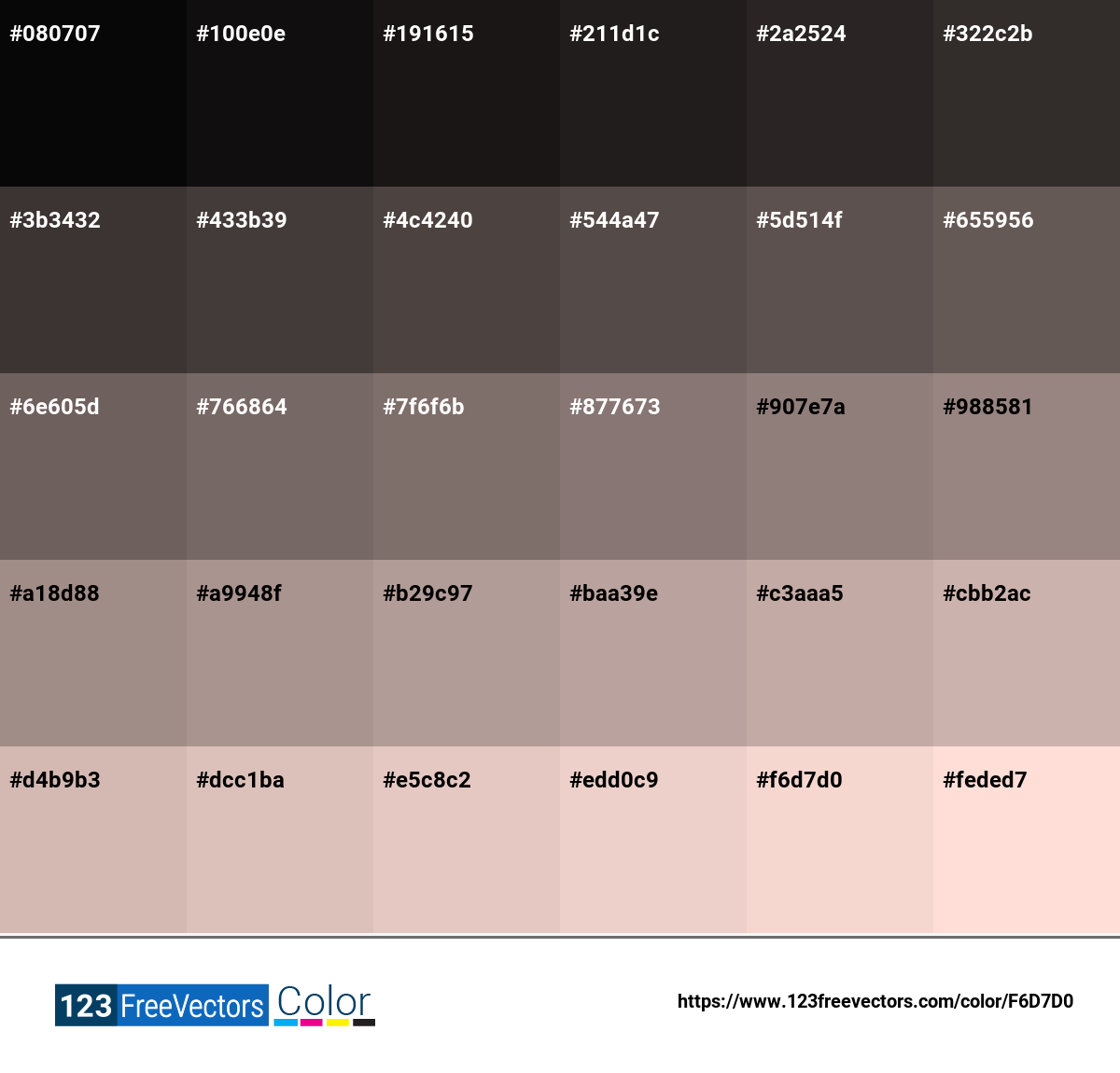 Pantone 13 1407 Tpx | Creole Pink | #F6D7D0 - Detailed Color ...