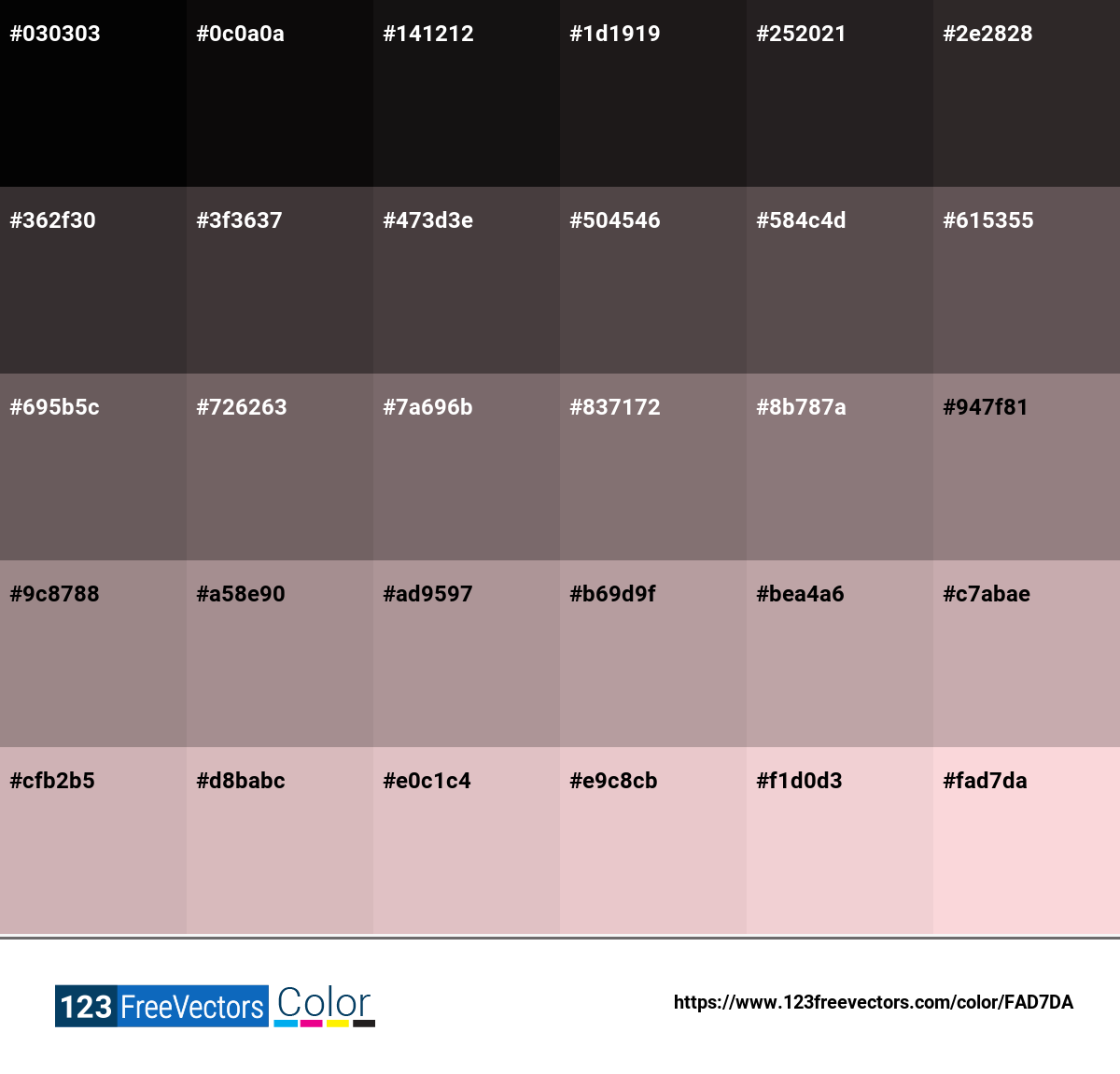 Pantone 698 U | #FAD7DA - Detailed Color Information and Usage