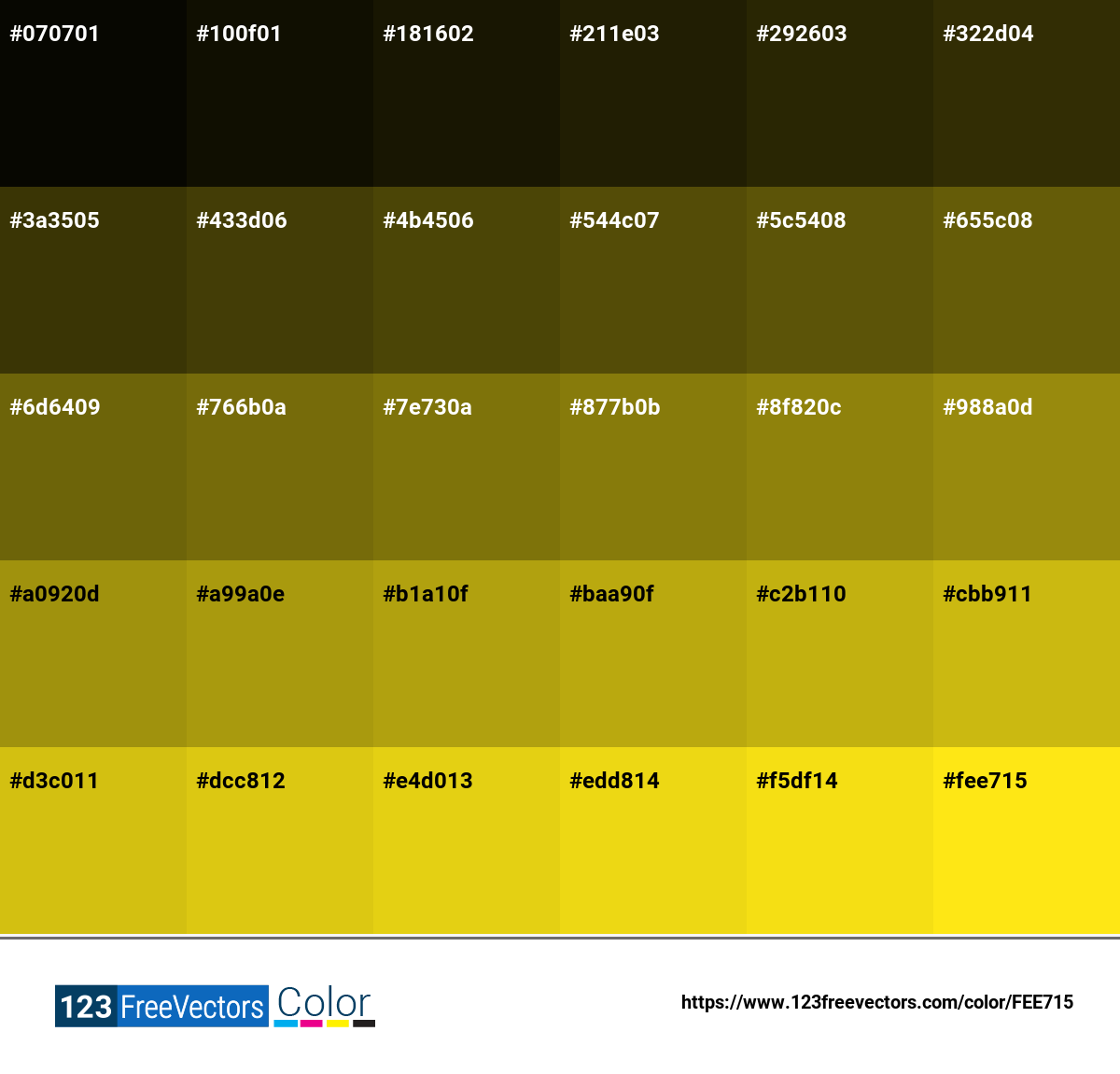 Pantone 12 0643 Tcx | Blazing Yellow | #FEE715 - Detailed Color ...
