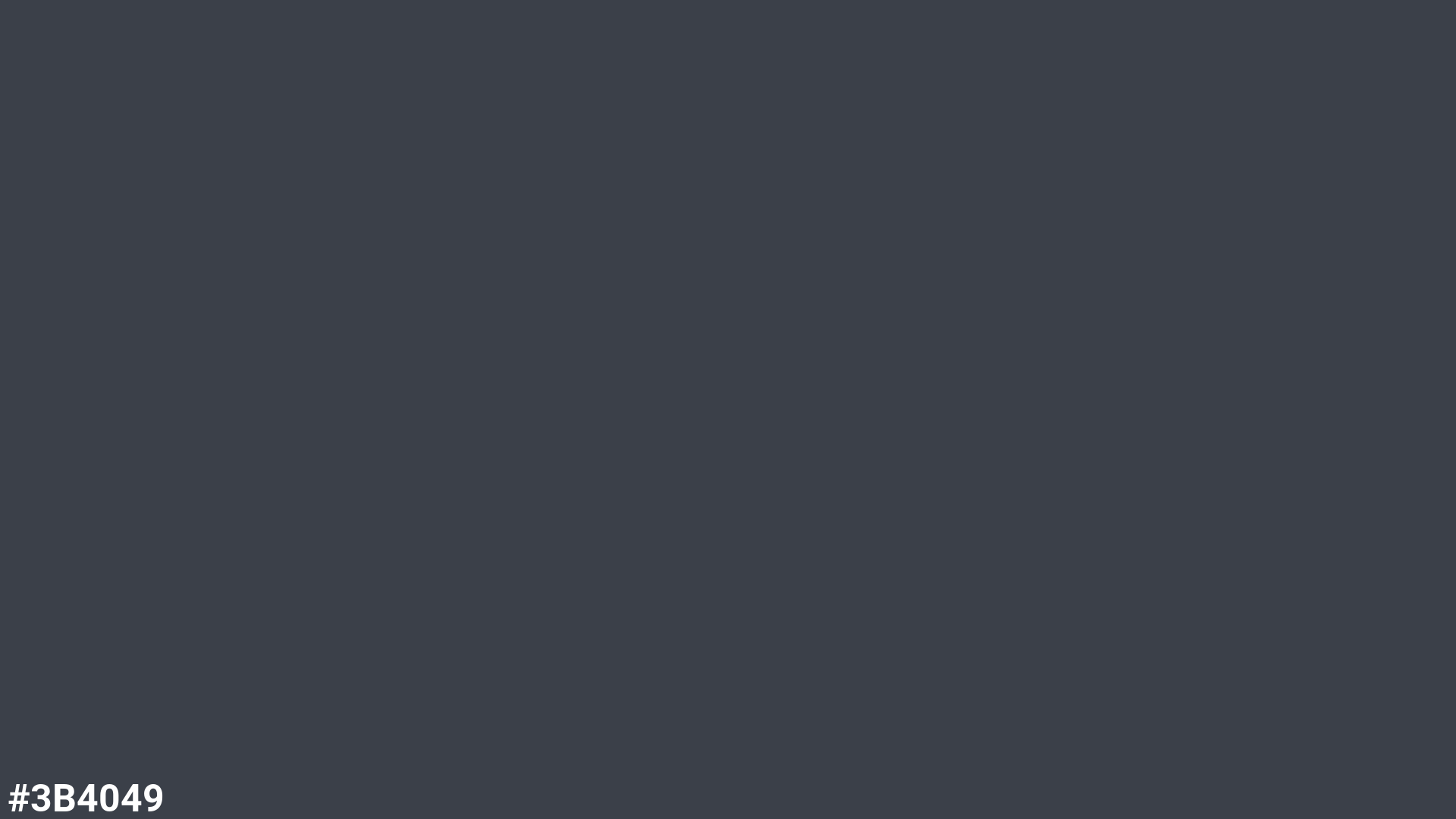 Pantone 19 4010 Tpg | Total Eclipse | #3b4049 - Detailed Color ...