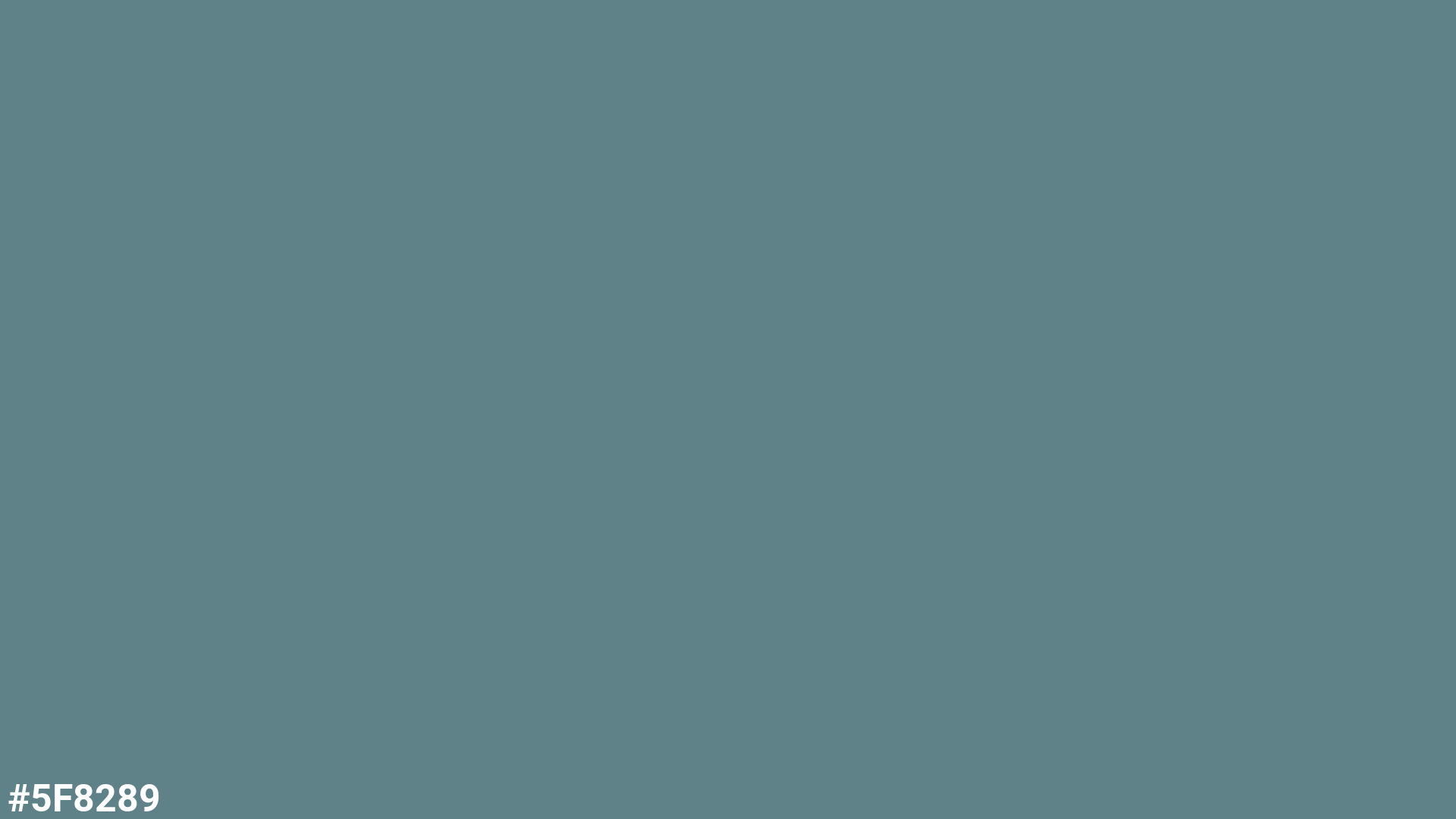 Pantone 5483 U | #5F8289 - Detailed Color Information and Usage