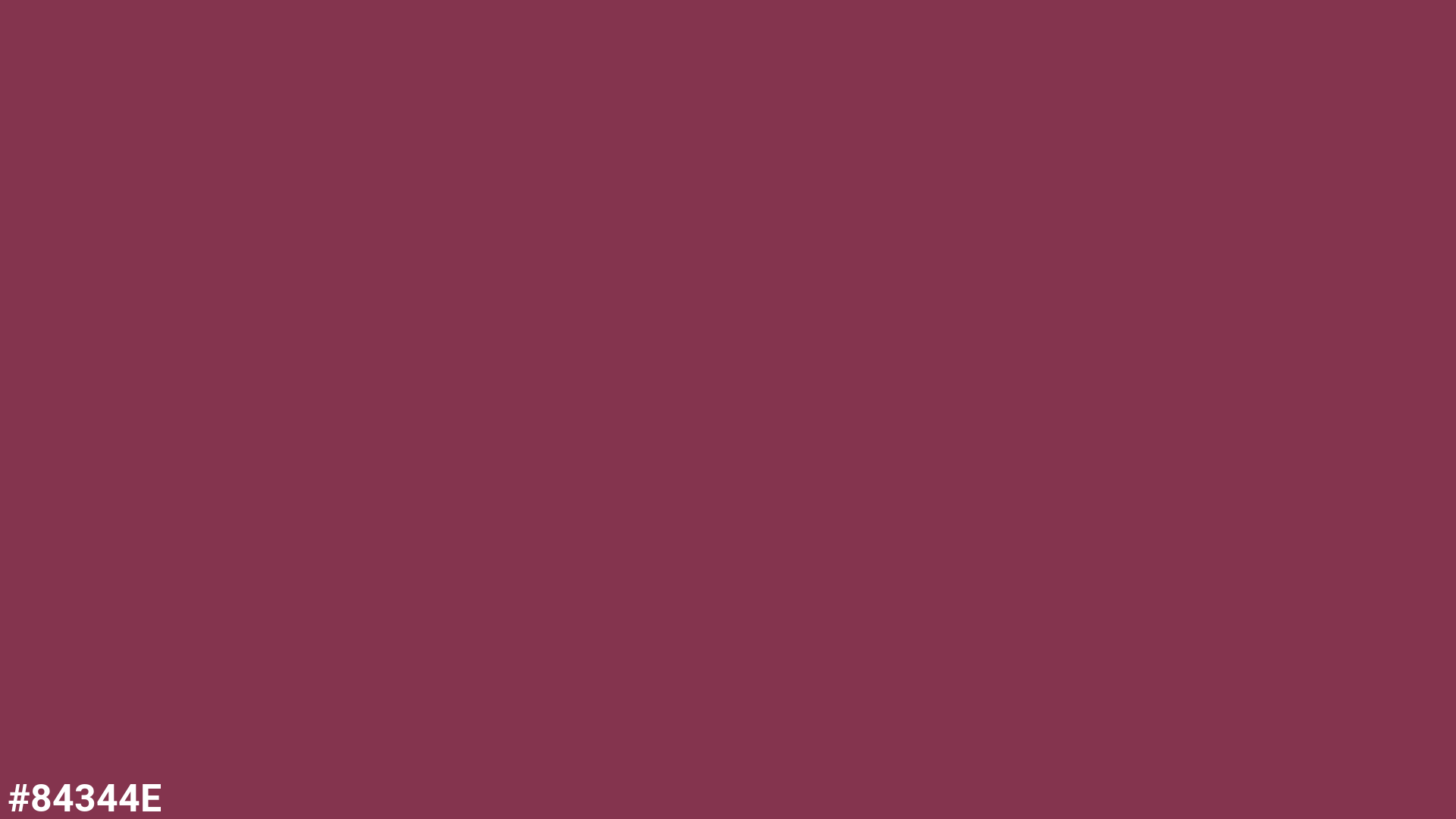 Pantone 506 C | #84344E - Detailed Color Information and Usage