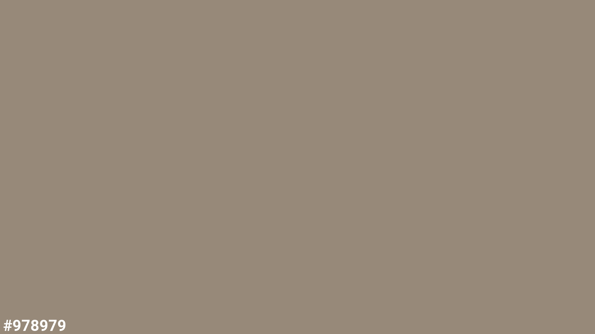 Pantone 16 1109 Tpx | Greige | #978979 - Detailed Color Information and ...