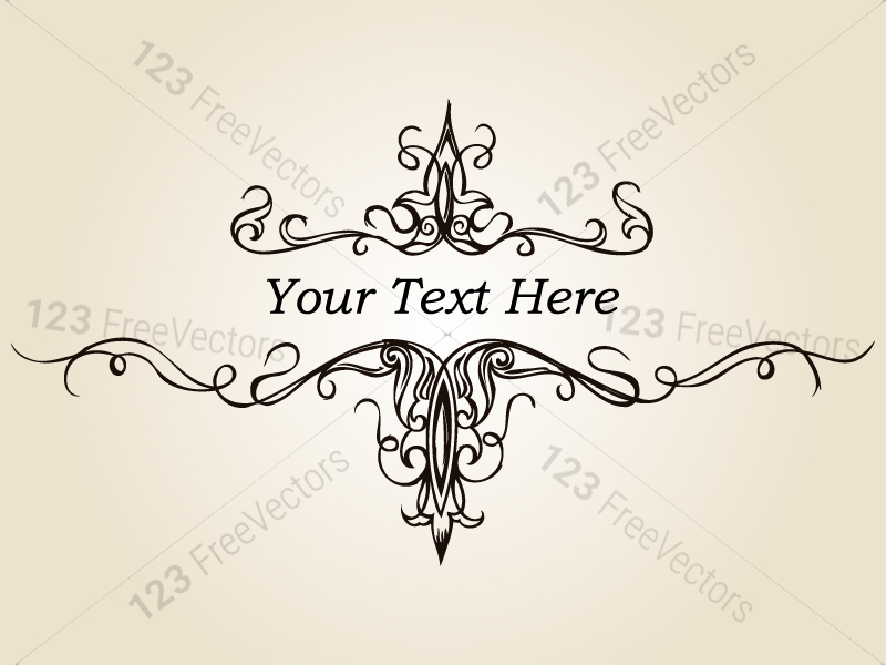 Decorative Floral Vector Elements