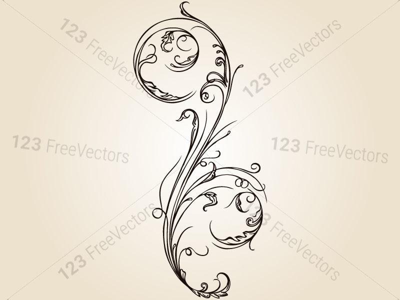 Decorative Floral Vector Elements