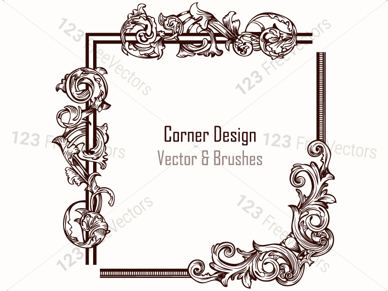 Decorative Corner Vector Designs