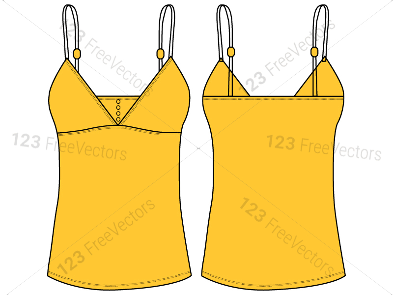 Women’s Basic T-shirt Template Vector and PSD Pack-02