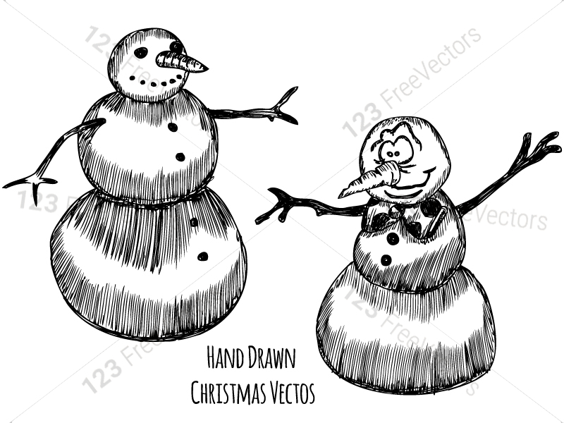 Hand-Drawn Christmas Elements Clipart