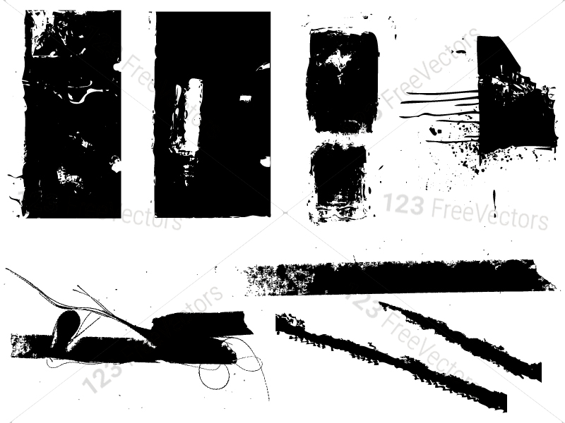 Abstract Brushstroke Textures