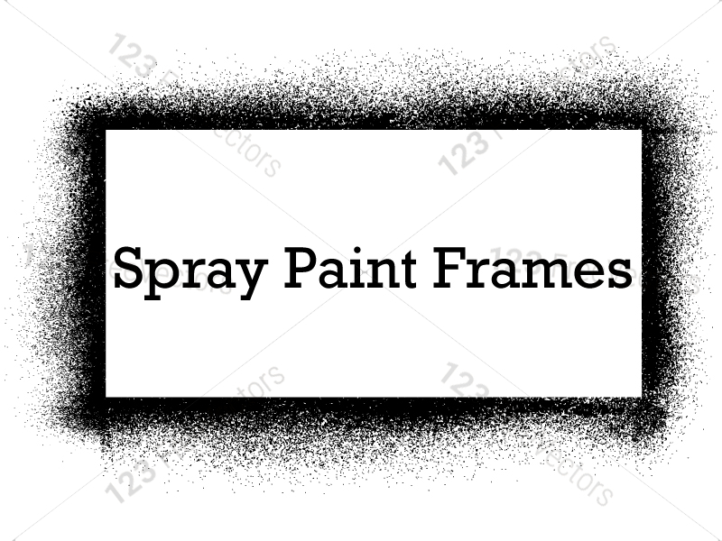 Spray Paint Shape Frames