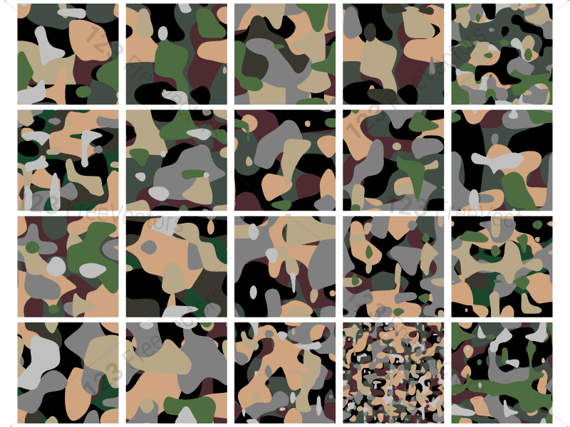 Seamless Camouflage Patterns