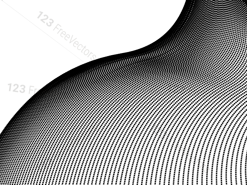 Abstract Black Square Wave Design