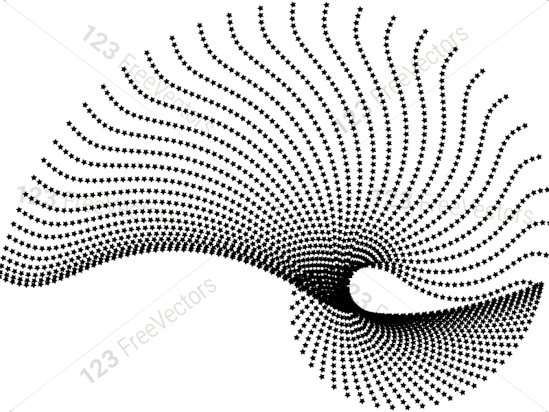 Black Star Wave Pattern