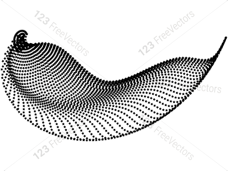 Black Star Wave Pattern