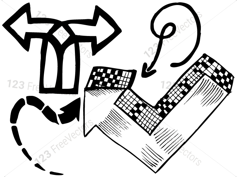 Doodle Arrow Icons and Cursors